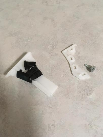 Prime-Line Drawer Track Back Plate, 3/8 in. x 1 in., Plastic, White (1 ...