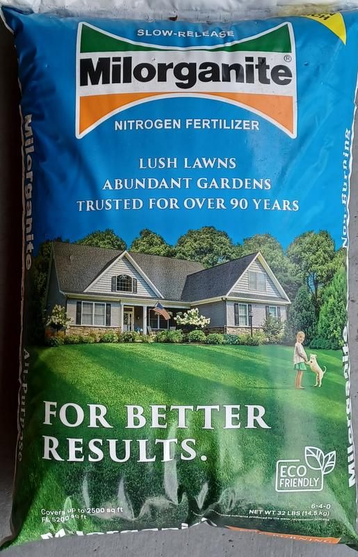 Have a question about Milorganite 32 lb. 2 500 sq. ft. Organic Slow Release Nitrogen Lawn and Garden Dry Lawn Fertilizer 6 4 0 Pg 1 The Home Depot