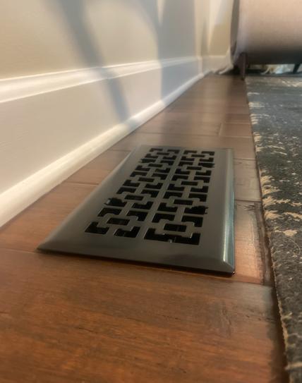 T.A. Industries 4 in. x 10 in. Vintage Victorian Floor Diffuser in ...