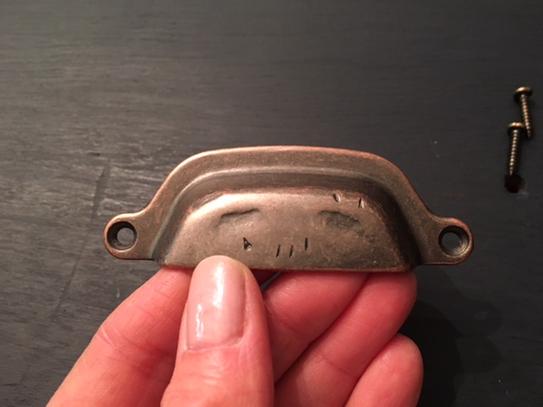 MNG Hardware Riverstone 3 in. Center-to-Center Antique Copper Bar Pull ...