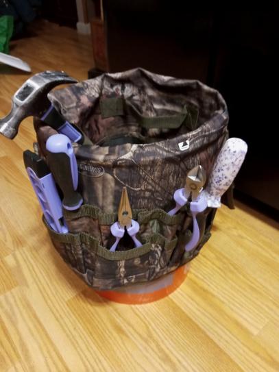 BUCKET BOSS Bucketeer 5 Gal. Bucket Tool Organizer in Brown 10030 - The ...