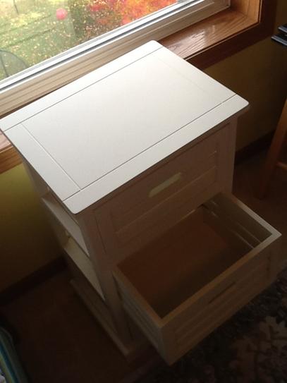 SAFAVIEH Samara Rustic White/Cream End Table AMH5713A - The Home Depot