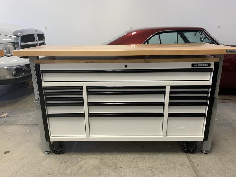 Buy 61 in. W x 23 in. D Heavy Duty 15-Drawer Mobile Workbench Tool ...