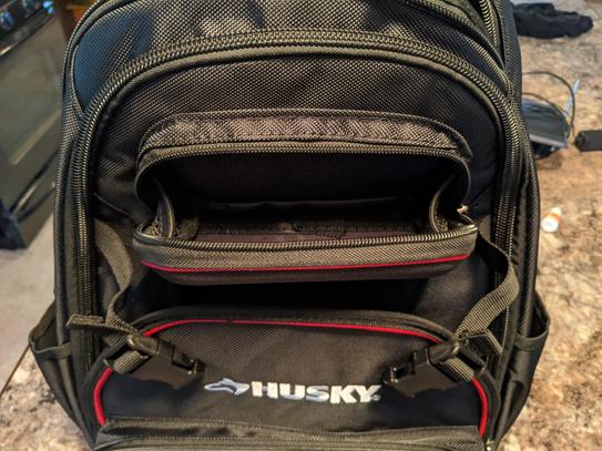 Husky 18 in. Pro Black Backpack R68001 - The Home Depot