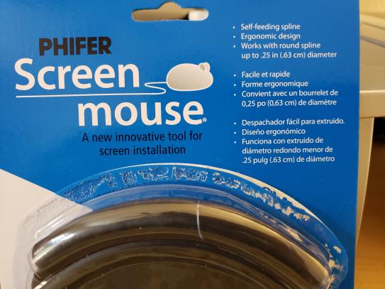 Phifer Black Screen Mouse Spline Roller 3028594 - The Home Depot