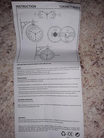 Infinity Instruments Charleston 8 in. x 8 in. Round Outdoor Wall Clock ...