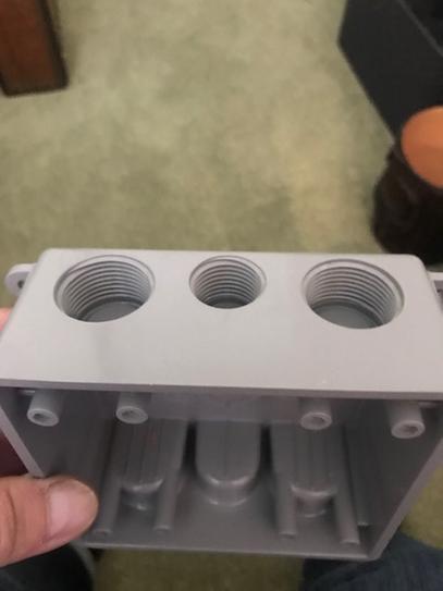 BELL N3R Nonmetal Gray 2-Gang Weatherproof Electrical Box, 7 Outlets at ...