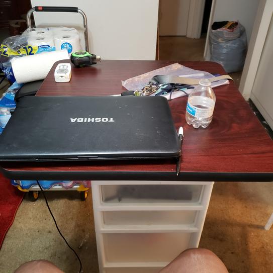 Carnegy Avenue Glenbrook 24 in. Black or Mahogany Reversible Laminate ...