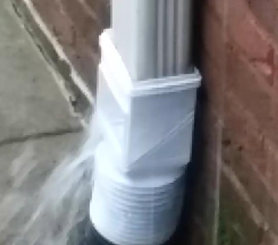 InvisaFlow Flex Grate White Downspout Filter 4490 at The Home Depot ...