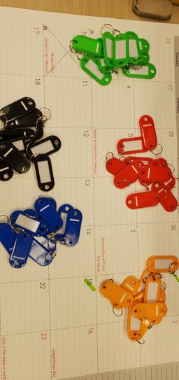 BARSKA Assorted Multi Color Key Tags (50-Pack) AF12496 - The Home Depot