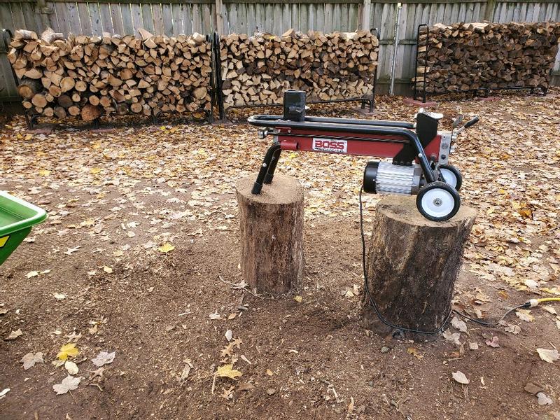 Reviews for Boss Industrial 7 Ton 13.5 Amp Horizontal Electric Log Splitter Pg 1 The Home Depot