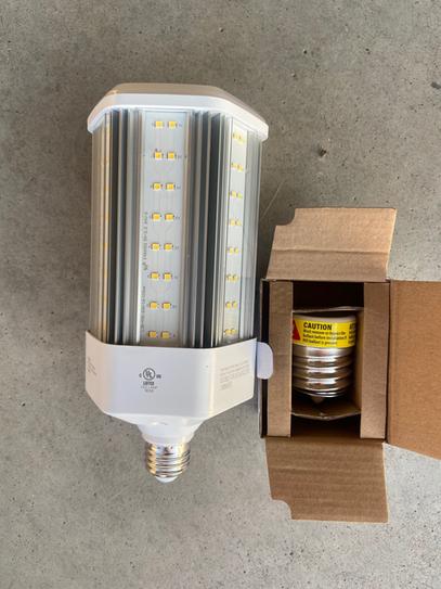 Feit Electric 400-Watt Equivalent Corn Cob E26 with E39 Mogul Adapter ...