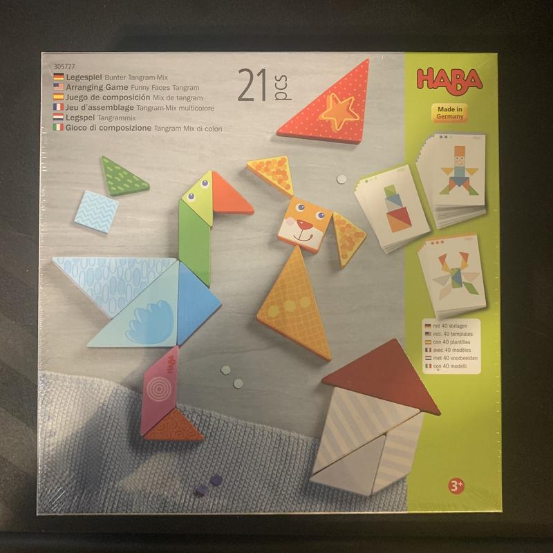 HABA Funny Faces Tangrams with 20 Template Cards - Macy's