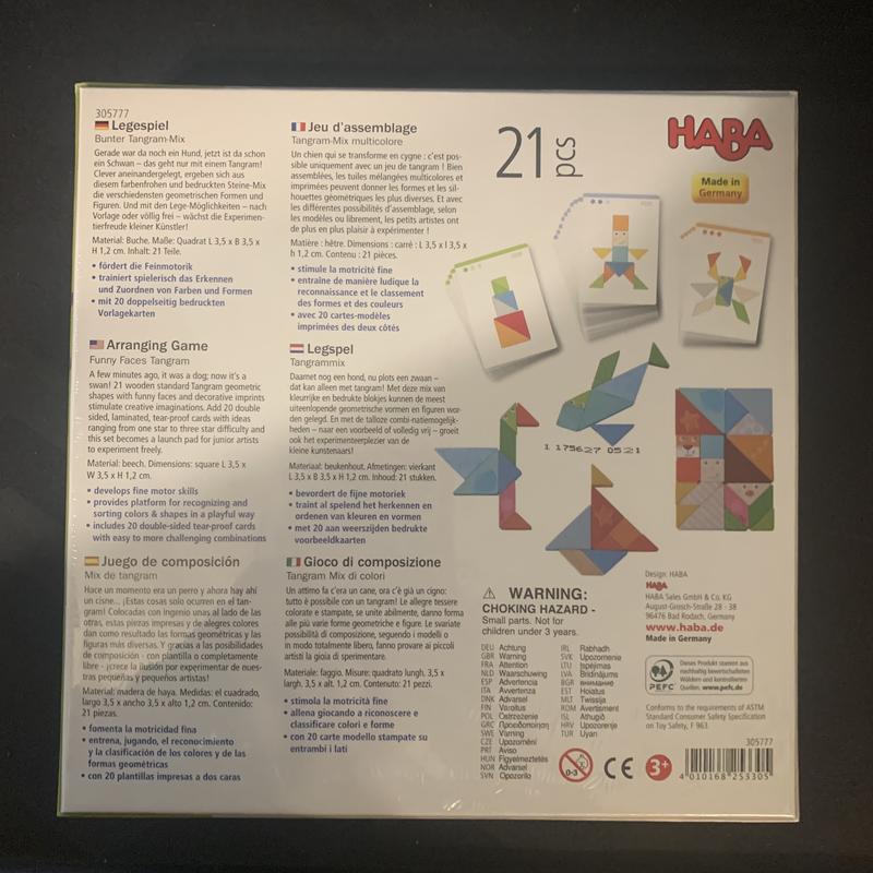 HABA Funny Faces Tangrams with 20 Template Cards - Macy's