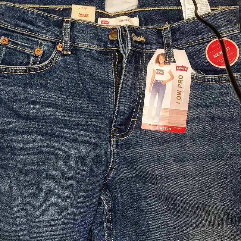 Levi's Big Girls Low Pro Mid Rise Straight Leg Denim Jeans - Macy's