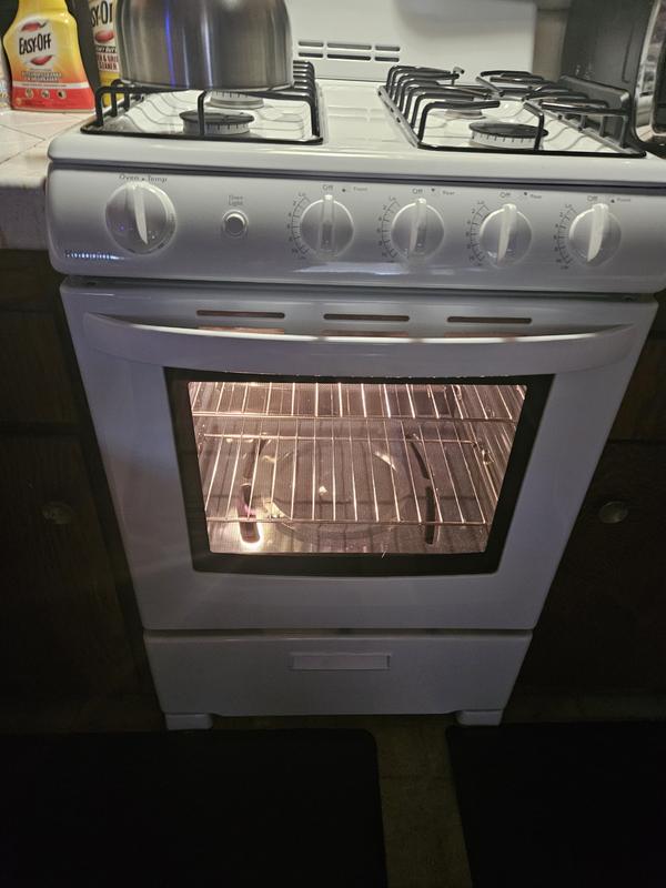 Hotpoint 24-in 4 Burners 2.9-cu ft Freestanding Natural Gas Range ...