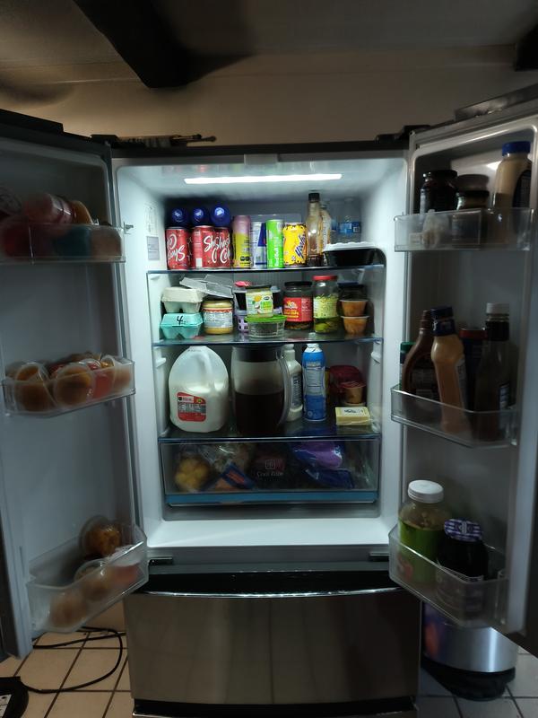 Haier Counter-depth 15-cu ft 4-Door French Door Refrigerator (Stainless ...