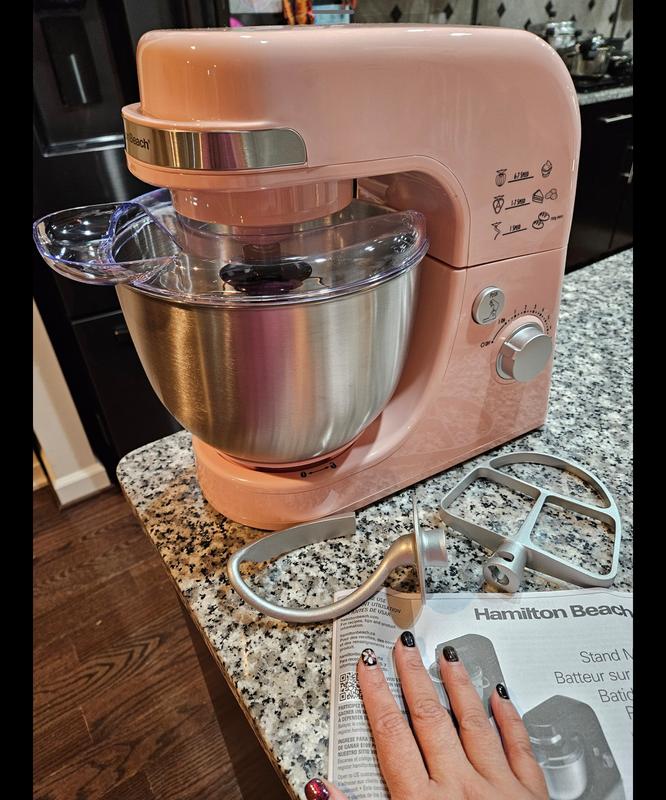 Hamilton Beach Pink 4-Quarts Tilt-head Stand Mixer in the Stand Mixers ...