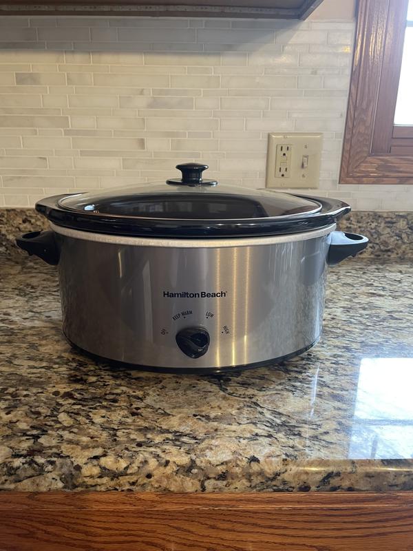 Hamilton Beach 6-Quart Large Slow Cooker (Silver) 33167 at Lowes.com