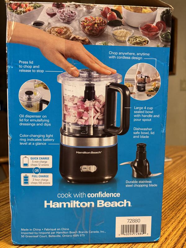 Hamilton Beach 4-Cup 1 -Blades Mini food chopper ( Blue ) in the Food ...