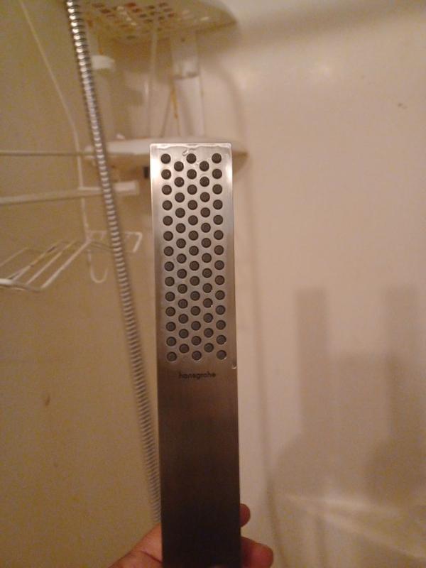 Hansgrohe Pulsify E Brushed Nickel Sold separately 1.5-in Rectangle ...