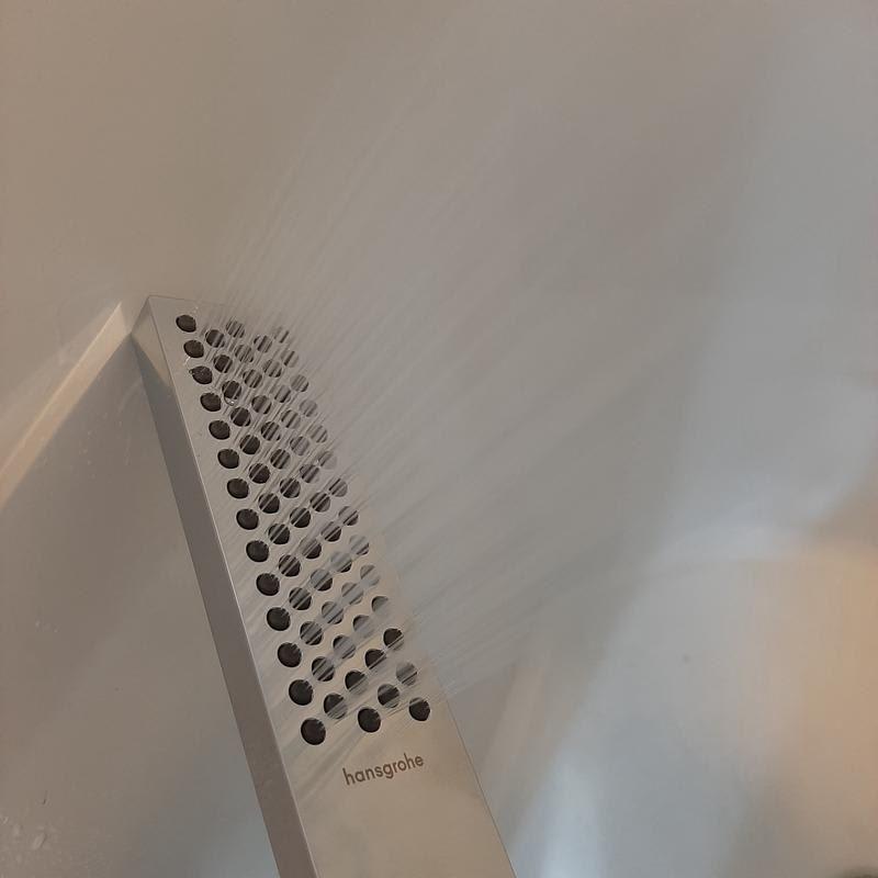 Hansgrohe Pulsify E Brushed Nickel Sold separately 1.5-in Rectangle ...