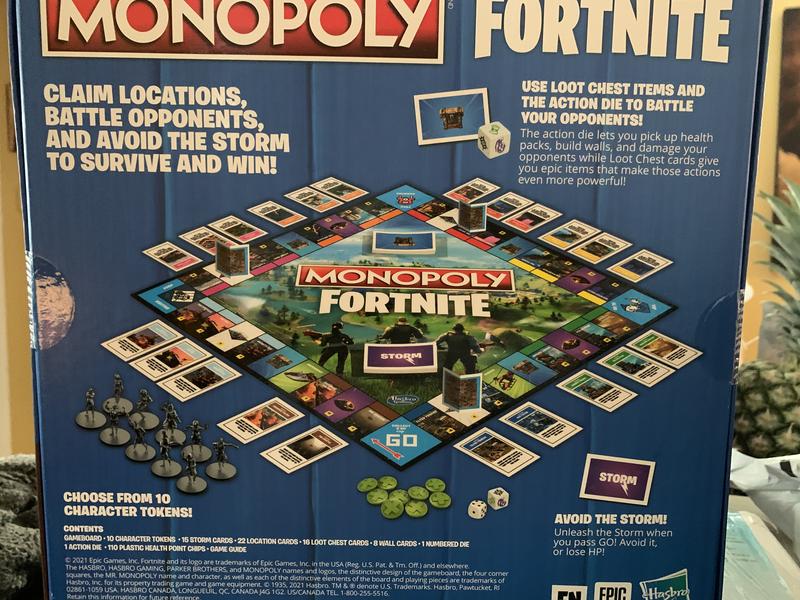Monopoly Fortnite Board Game Hasbro MONOPOLY: Fortnite Collector's ...