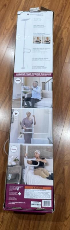 HealthCraft uPole with Pivot Bar 84-in Cloud White Floor-mounted Grab ...