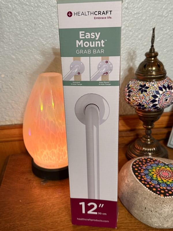 HealthCraft Easy Mount 12-in Brushed Wall-mount ADA Compliant Grab Bar ...