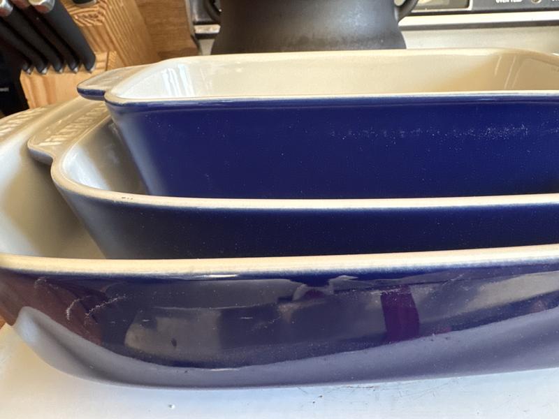 Henckels Ceramic 8pc Mixed Bakeware and Serving Set Dark Blue in the ...