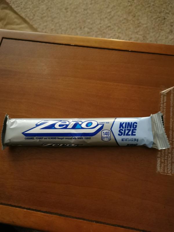 Zero Candy Bar King Size Zero Individually Wrapped King Size White