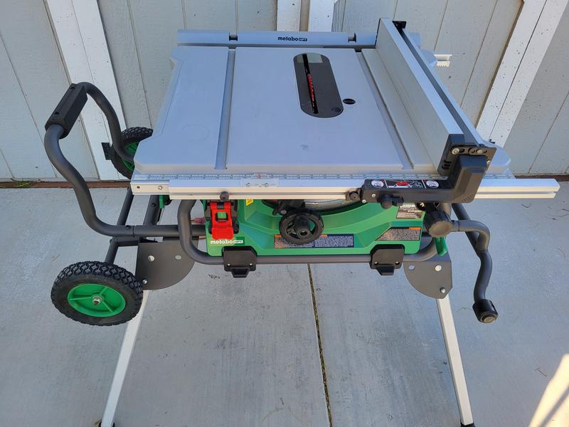 Metabo HPT 10-in 15-Amp 120-Volt Corded Jobsite Table Saw with Foldable ...