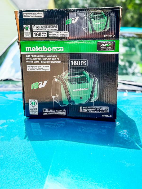 Metabo HPT MultiVolt 18-volt Li-ion Air Inflator (Power Source Battery ...