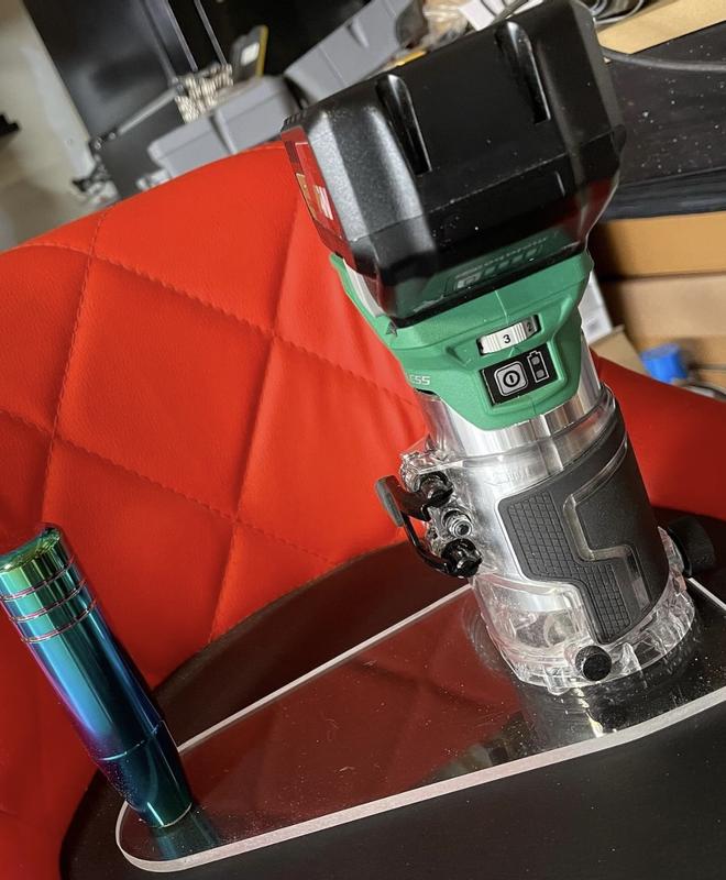 Metabo HPT MultiVolt 1/4-in Variable Brushless Trim Cordless Router ...