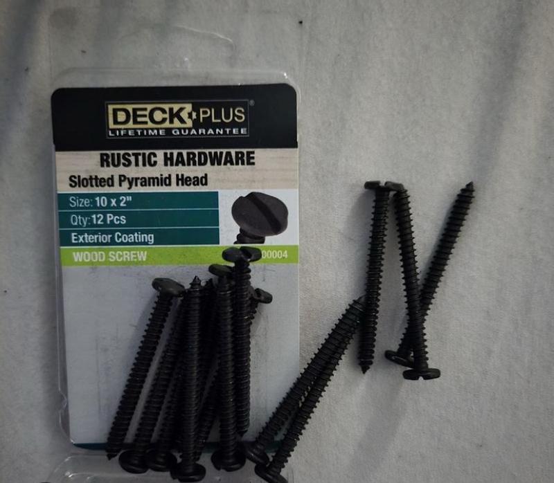 Deck Plus Rustic Hardware 10 X 2 In Epoxy Exterior Trim Screws 12 Per