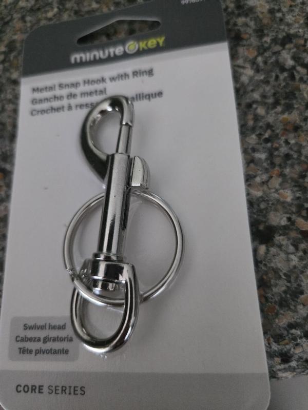 Minute Key Silver Snap-hook Key Ring 9976597 at Lowes.com