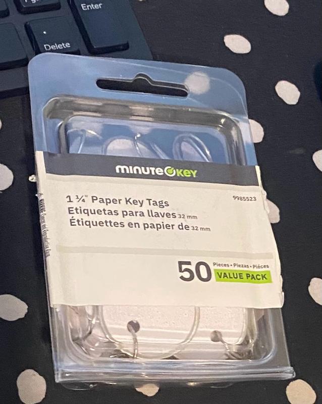 Minute Key 50-Pack White Id Tag 9985523 at Lowes.com