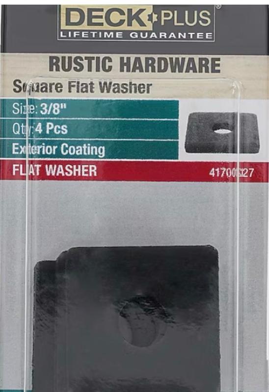Deck Plus 4 Count 1/4-in Epoxy Square Washer in the Square Washers ...