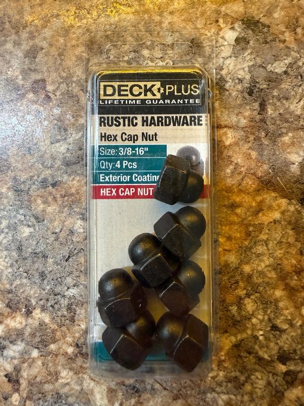 Deck Plus 3/8-in-16 Black Oxide Round Nuts 4 ct in the Specialty Nuts ...