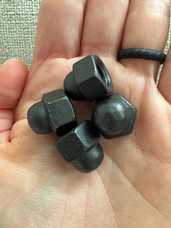 Deck Plus 3/8-in-16 Black Oxide Round Nuts 4 ct in the Specialty Nuts ...