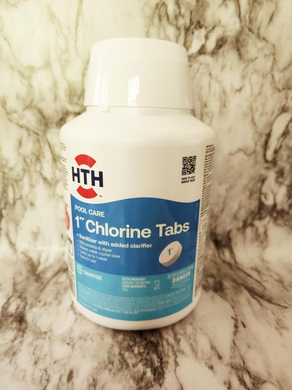HTH Pool Care Pool Chlorine 5.0 Pound(s) Bottle 1-in Tablets Chlorine ...