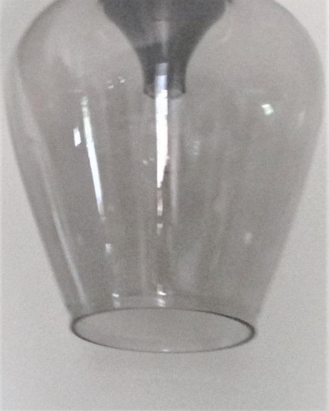 Hunter Vidria 1 -Light Alturas Gold Modern/contemporary Clear glass ...