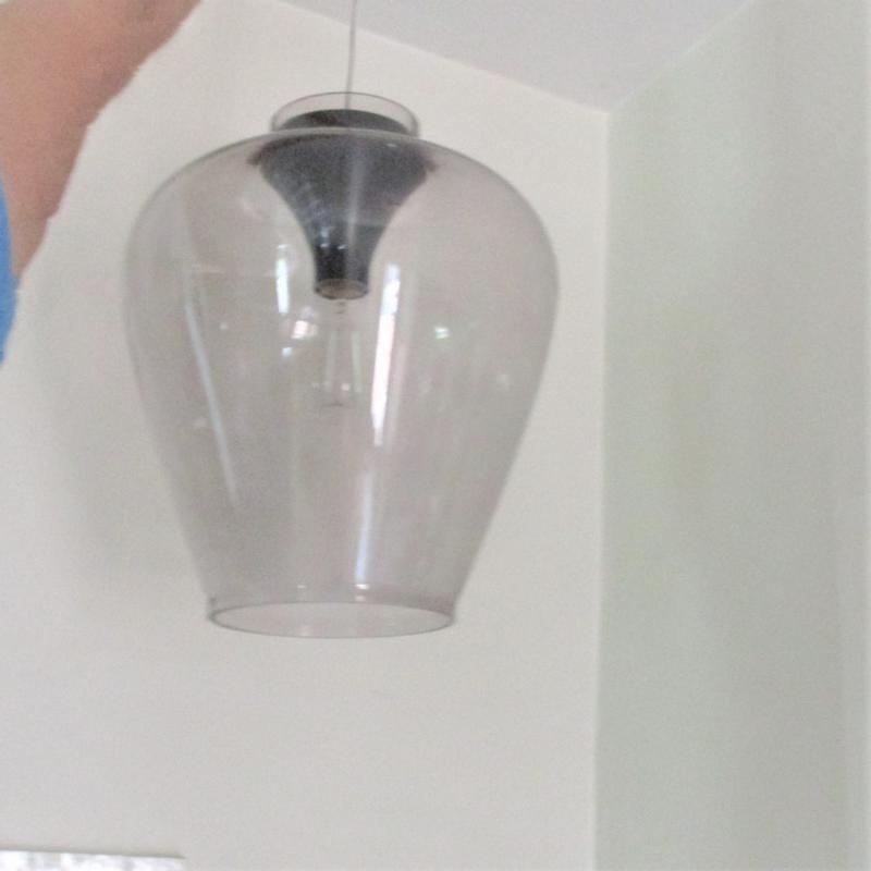 Hunter Vidria 1 -Light Alturas Gold Modern/contemporary Clear glass ...