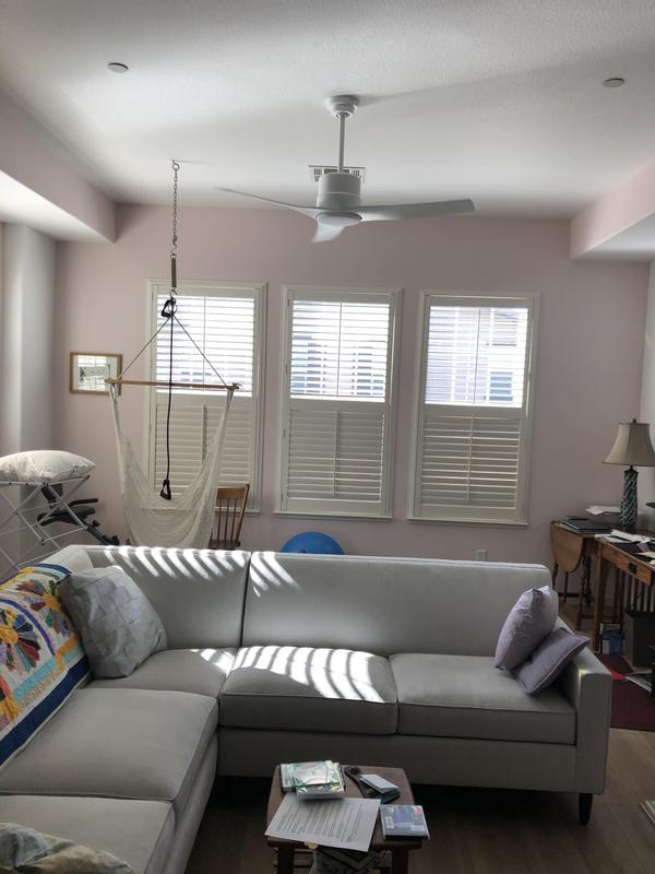 Hunter Piston 52-in Brushed Slate with Coffee Beech Blades Integrated ...