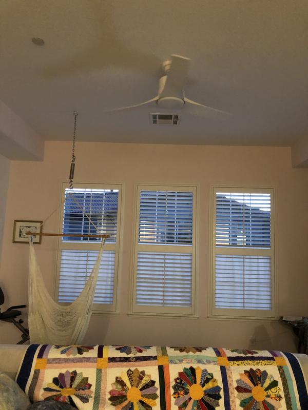 Hunter Piston 52-in Brushed Slate with Coffee Beech Blades Integrated ...