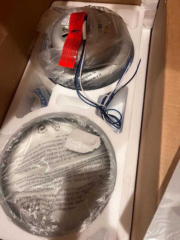 Hunter Presto 44-in Matte White LED Indoor Ceiling Fan (3-Blade) 51848 ...