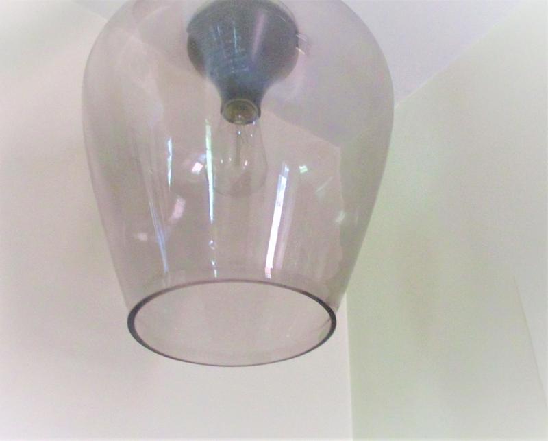 Hunter Vidria 1 -Light Alturas Gold Modern/contemporary Clear glass ...