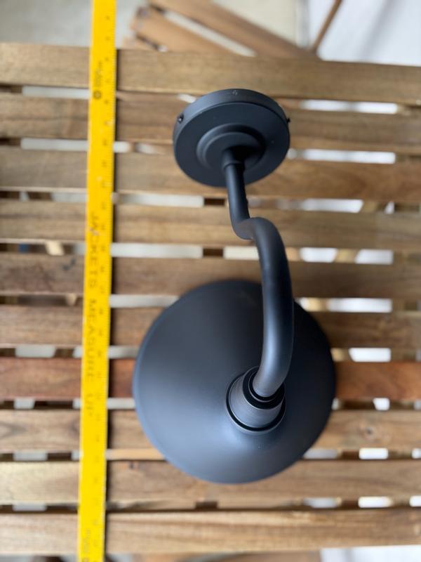 Hunter Cassius 1 -Light 13.5-in H Matte Black Hardwired Outdoor Wall Light in the Outdoor Wall ...