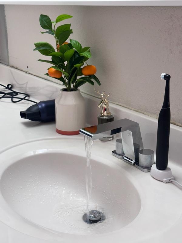 GRANDJOY Matte Black Single Handle Single Hole Bathroom Sink Faucet ...
