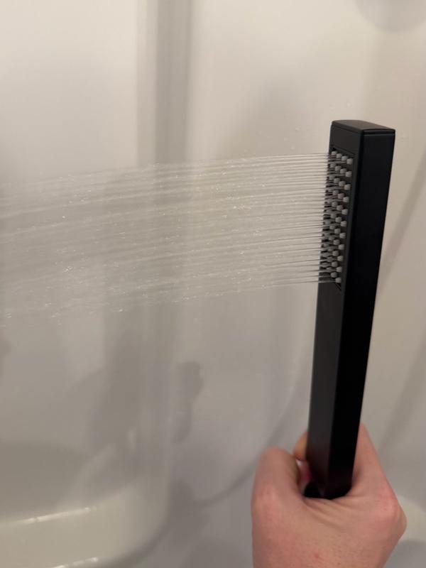 GRANDJOY Two Spray Pattern 6 Inch Wall Mounted Square Rain Shower ...